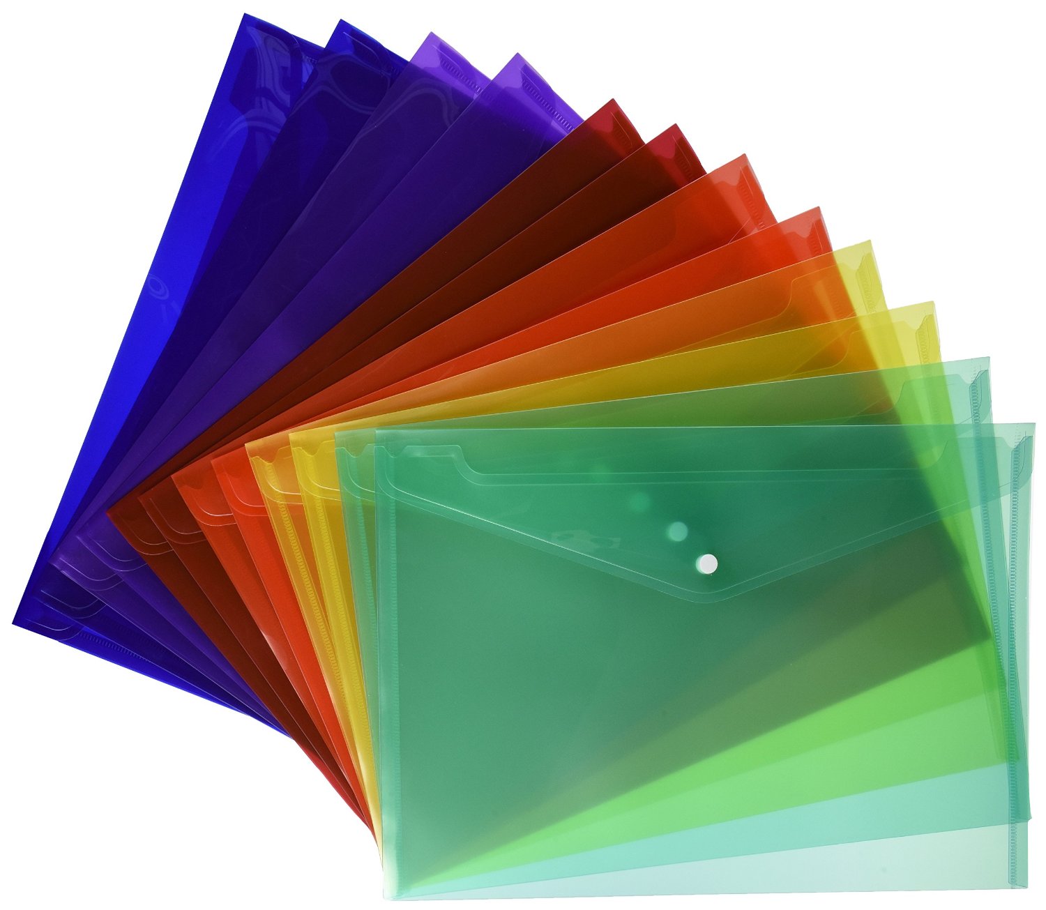 Buy BEST DEALS Plastic Bag Folder For Documents Set Of 12 Pieces
