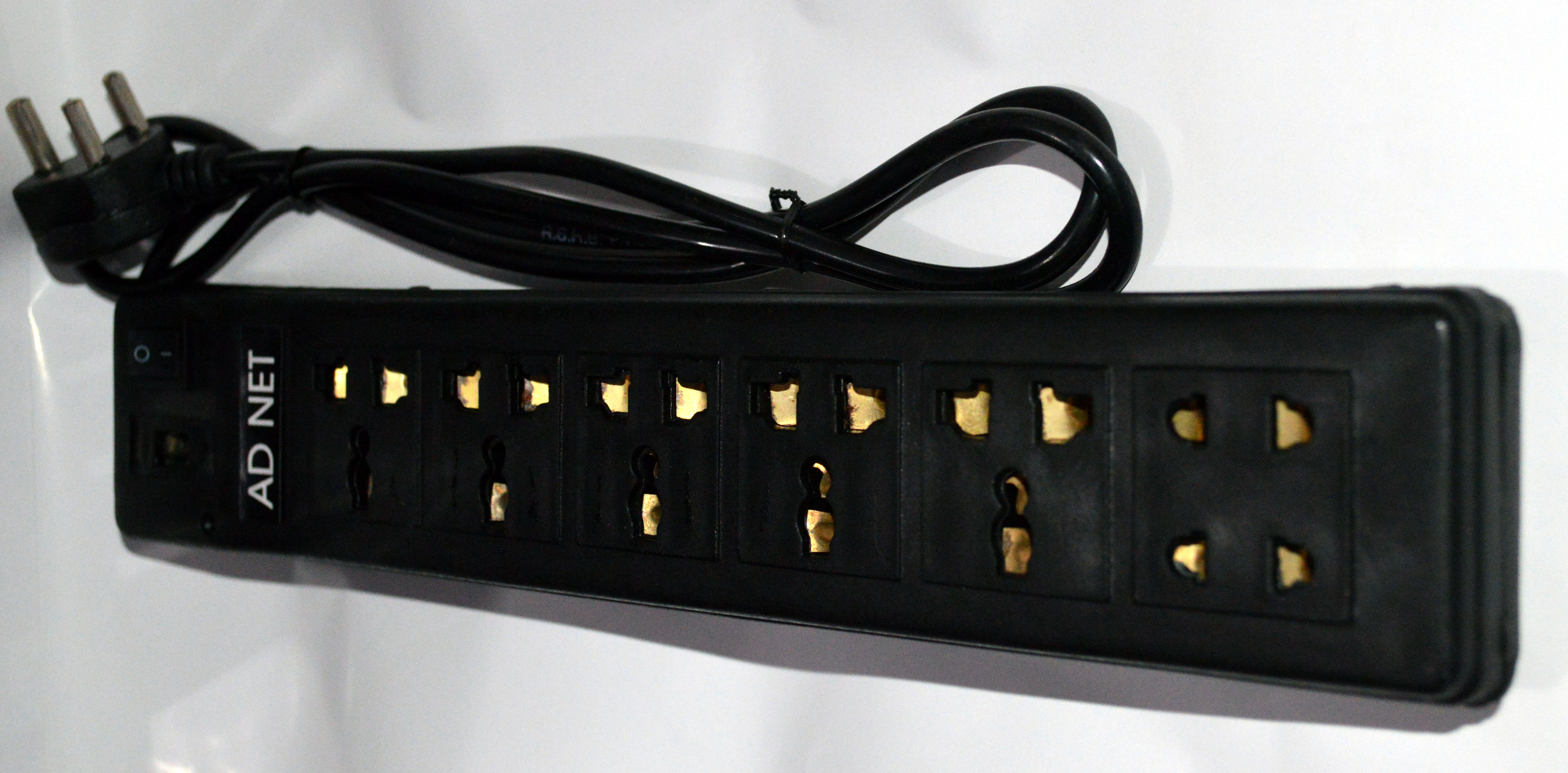 Power Extension Cord 6 Socket Spike Strip Multiplug Multipin Board 1 ... Power Extension Cord 6 Socket Spike Strip Multiplug Multipin Board 1 ...